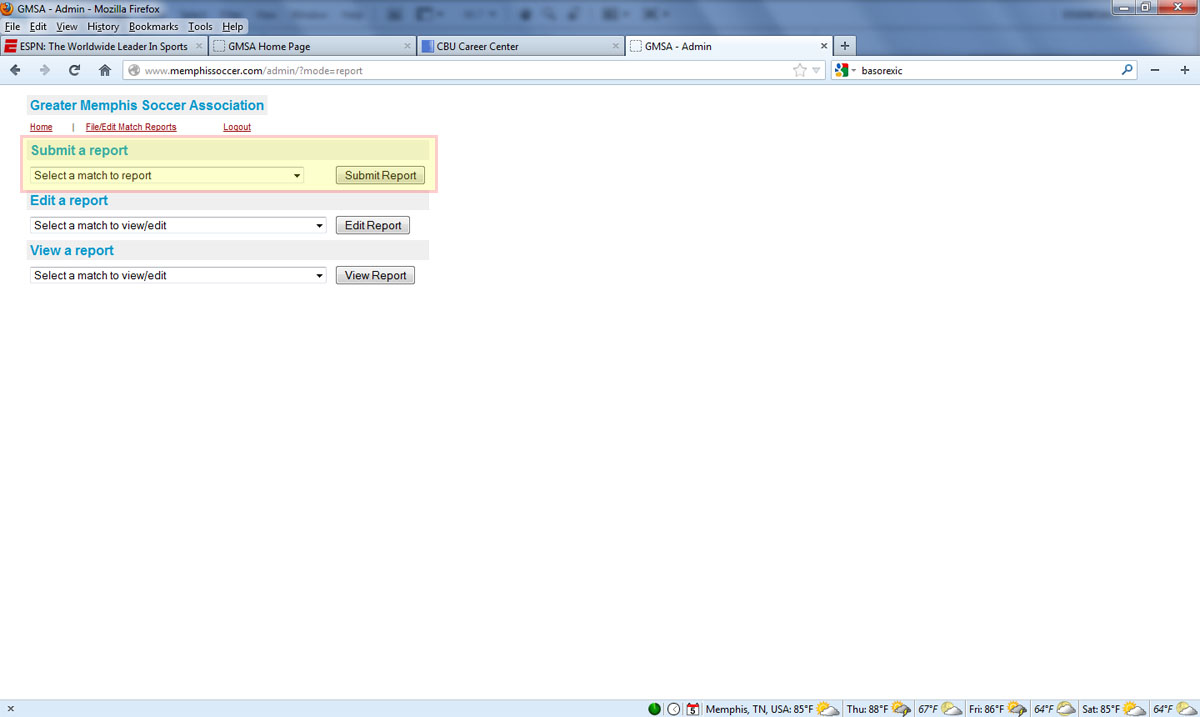 GMSA - Greater Memphis Soccer Association: Referees