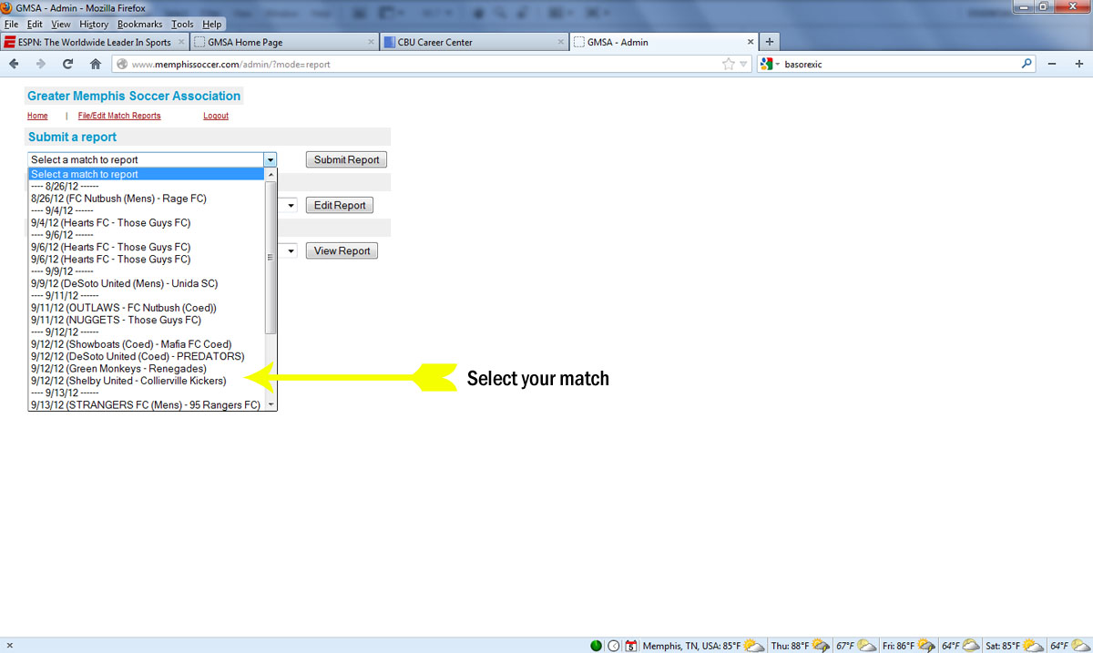 GMSA - Greater Memphis Soccer Association: Referees