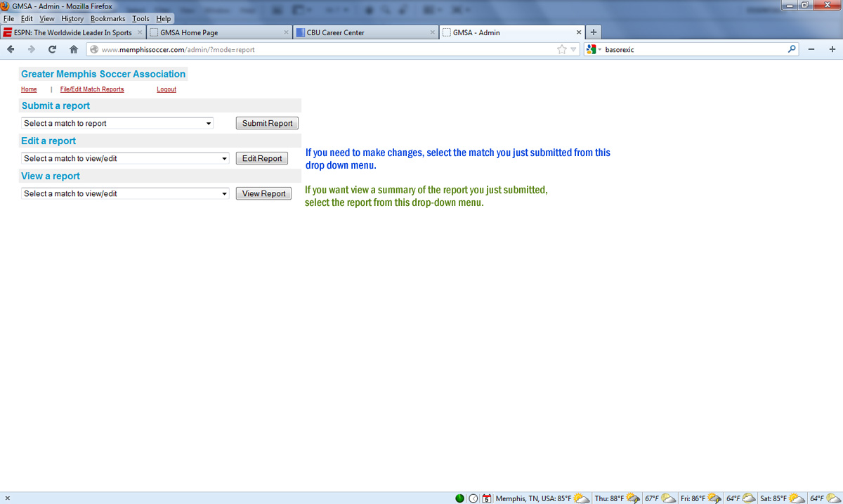 GMSA - Greater Memphis Soccer Association: Referees